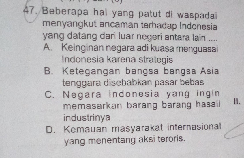 Tolong dijawab besok dikumpulkan... Tolong dijawab besok dikumpulkan...
