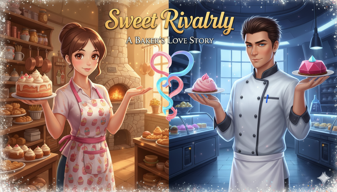 Sweet Rivalry: A Baker's Love Story FULL 🕹️ Rosebud AI Vibe Code Games