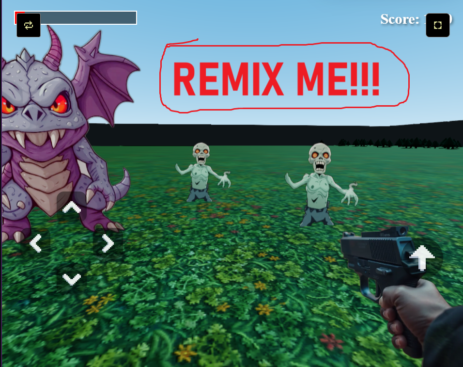 Basic FPS Shooter Template 🕹️ Rosebud AI Vibe Code Games