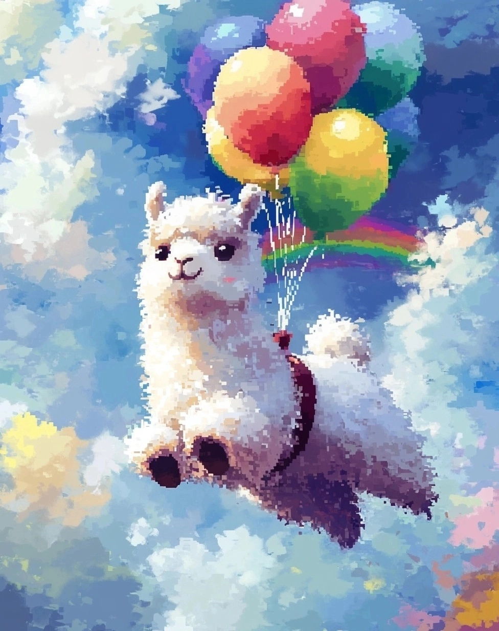 Happy Llama - The whimsical Winds 🕹️ Rosebud AI Vibe Code Games