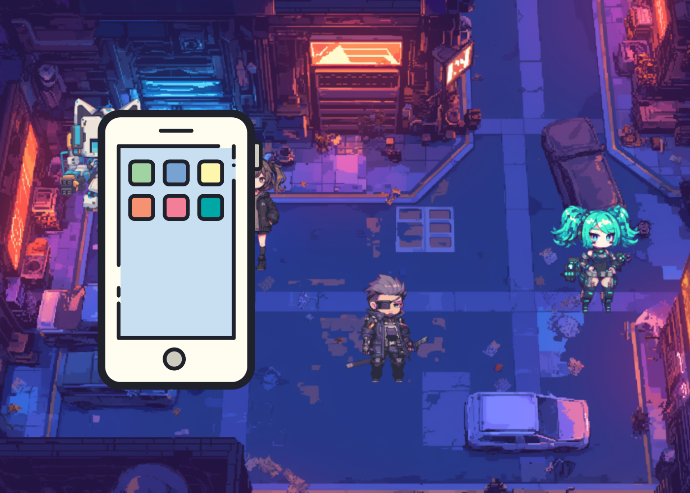 Cyberpunk RPG (Mobile) 🕹️ Rosebud AI Vibe Code Games