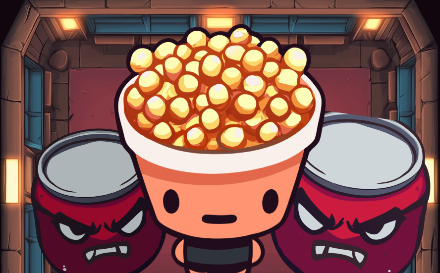 Popcorn Panic 🕹️ Rosebud AI Vibe Code Games