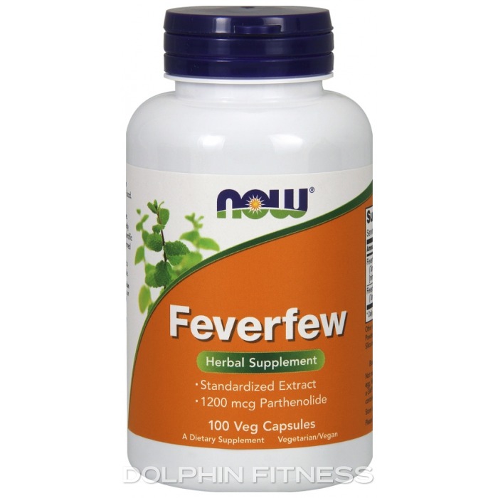 NOW Feverfew 100 Veg Capsules