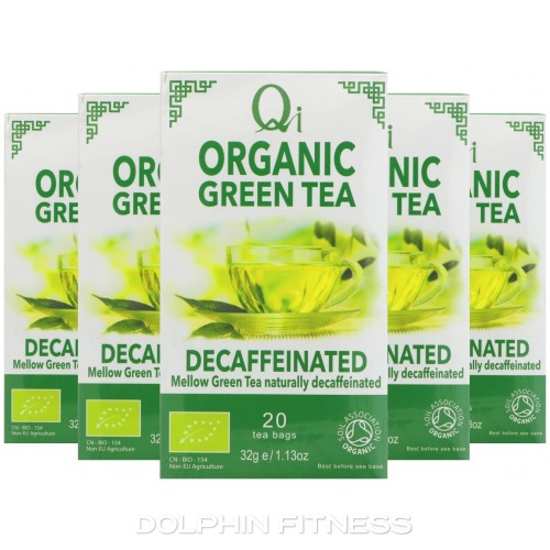 Qi Organic Decaffeinated Green Tea 6 x 20 Teabags