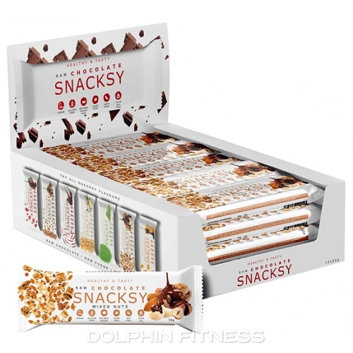 Snacksy Raw Chocolate Bar (12 x 55g) Nut Mix