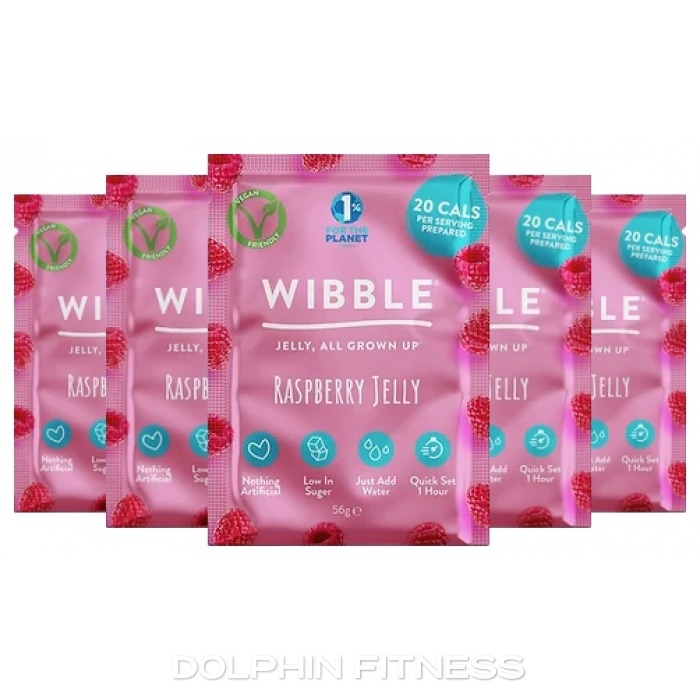 Wibble Low Sugar Jelly (6 x 57g) Raspberry