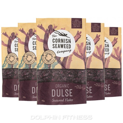 The Cornish Seaweed Company Organic Dulse Seaweed Flakes 5 x 40g