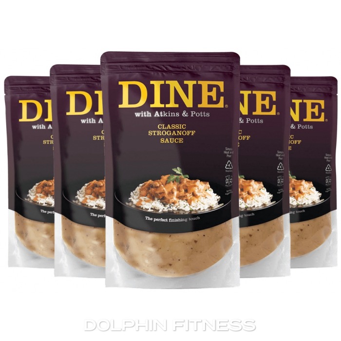 Dine with Atkins & Potts Stroganoff Sauce 6 x 350g