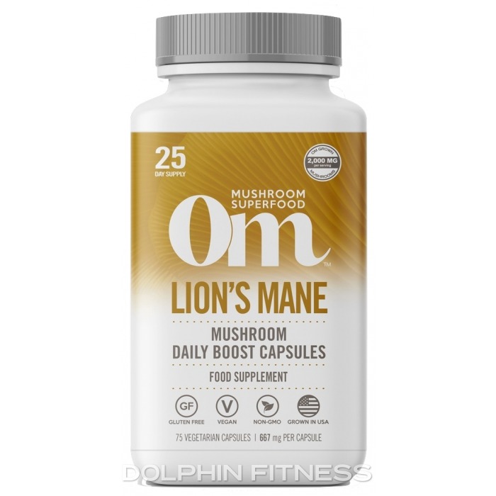 Organic Mushroom Nutrition OM Lion's Mane (75 Capsules) Organic Mushroom Nutrition OM Lion's Mane (75 Capsules)
