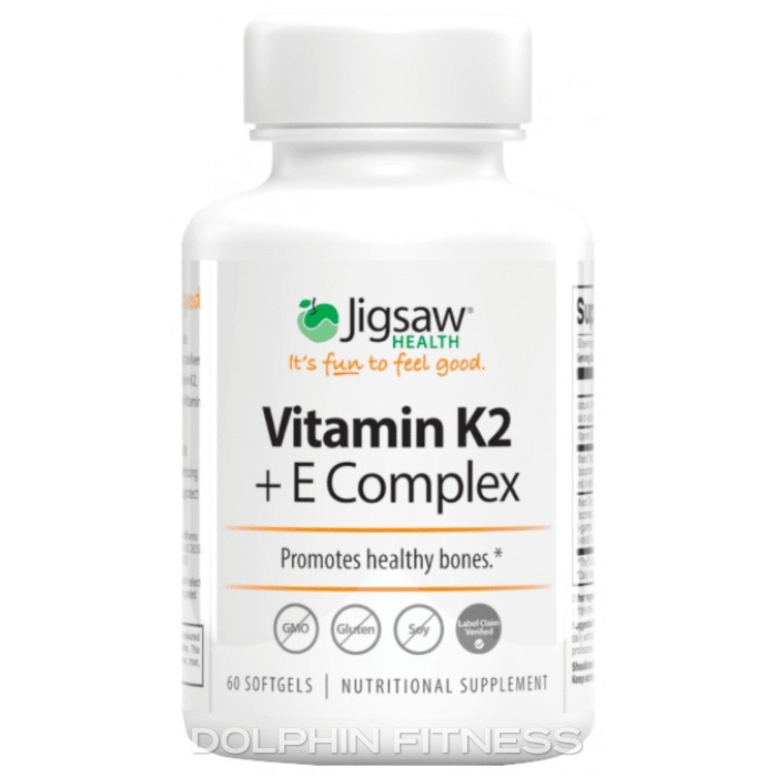 Jigsaw Health Vitamin K2 + E Complex 60 Softgels