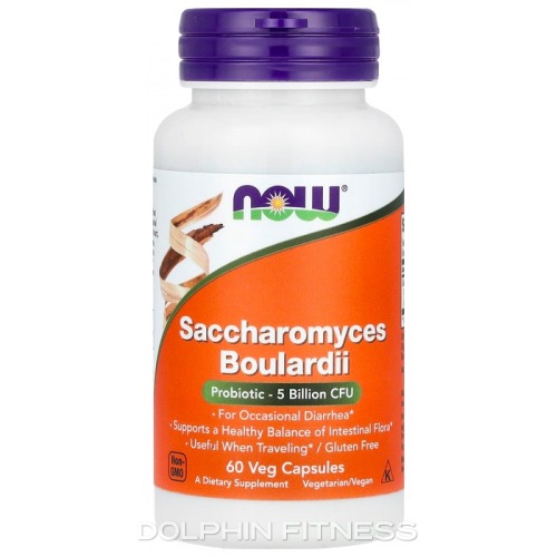 NOW Saccharomyces Boulardii 60 Veggie Capsules