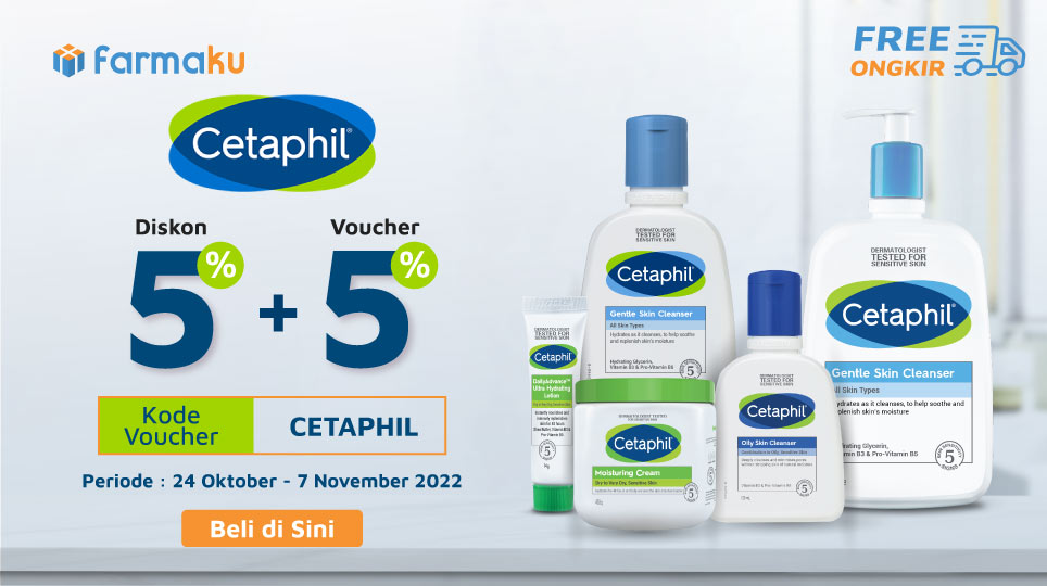 Cetaphil's Best Treats, Diskon Hingga 5% + Voucher 5% | Farmaku