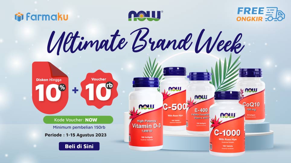 Suplemen Now Diskon Hingga 10% + Voucher 10RB | Farmaku
