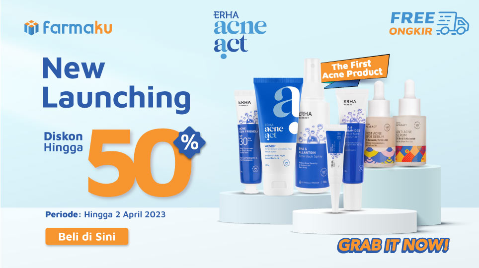 ERHA NEW LAUNCHING, Diskon hingga 50% | Farmaku
