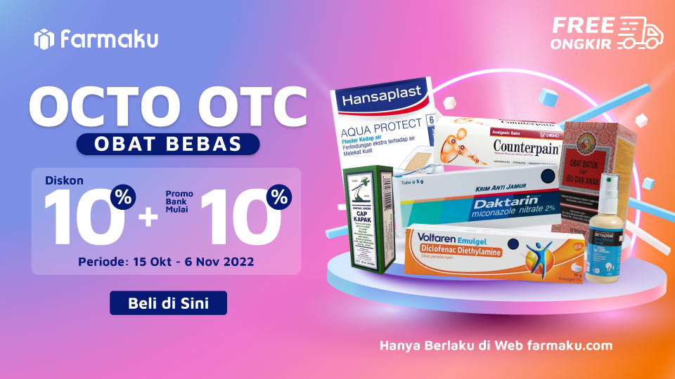 Farmaku Octo OTC, Obat Bebas Diskon Hingga 10% + Promo Bank Mulai dari ...