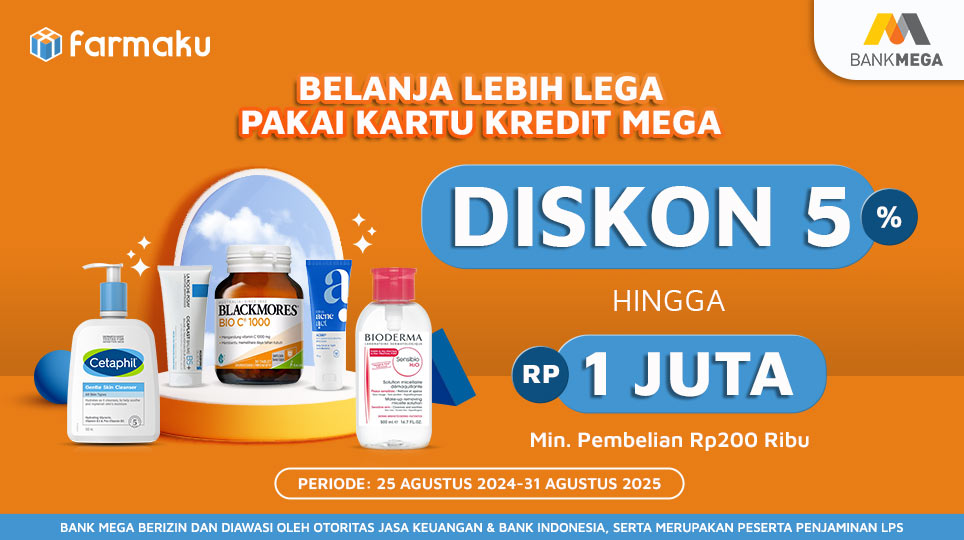 Promo Kartu Kredit Bank Mega Diskon 5% | Farmaku