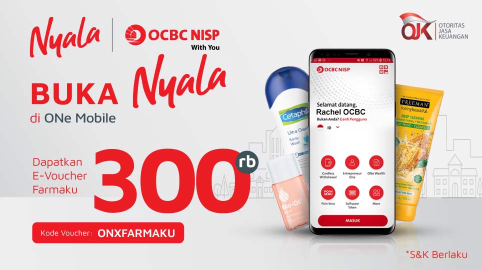 Voucher OCBC NYALA FARMAKU 100RB | Farmaku