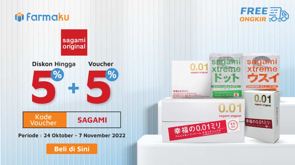 Sagami Brand Deals, Diskon Hingga 5% + Voucher 5% | Farmaku