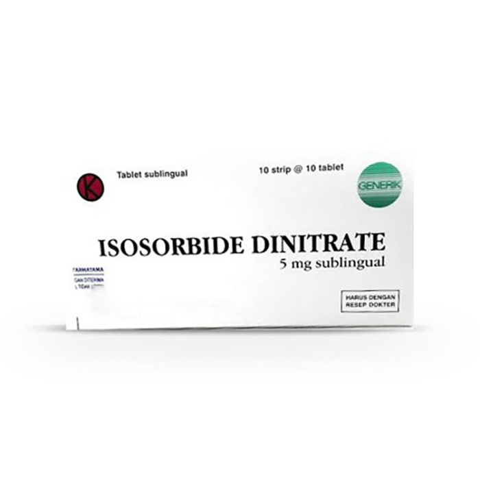 Jual Isosorbide Dinitrate 5 mg Tab | Farmaku