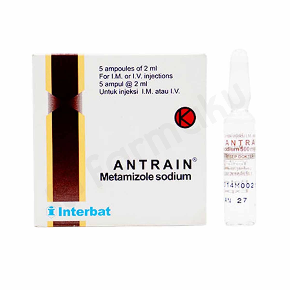 Jual Obat Antrain Injeksi metamizole sodium | Farmaku