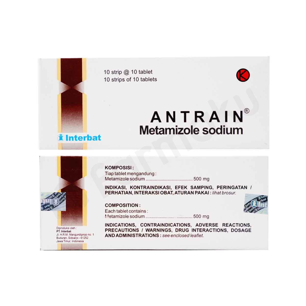 Antrain 500 mg | Farmaku