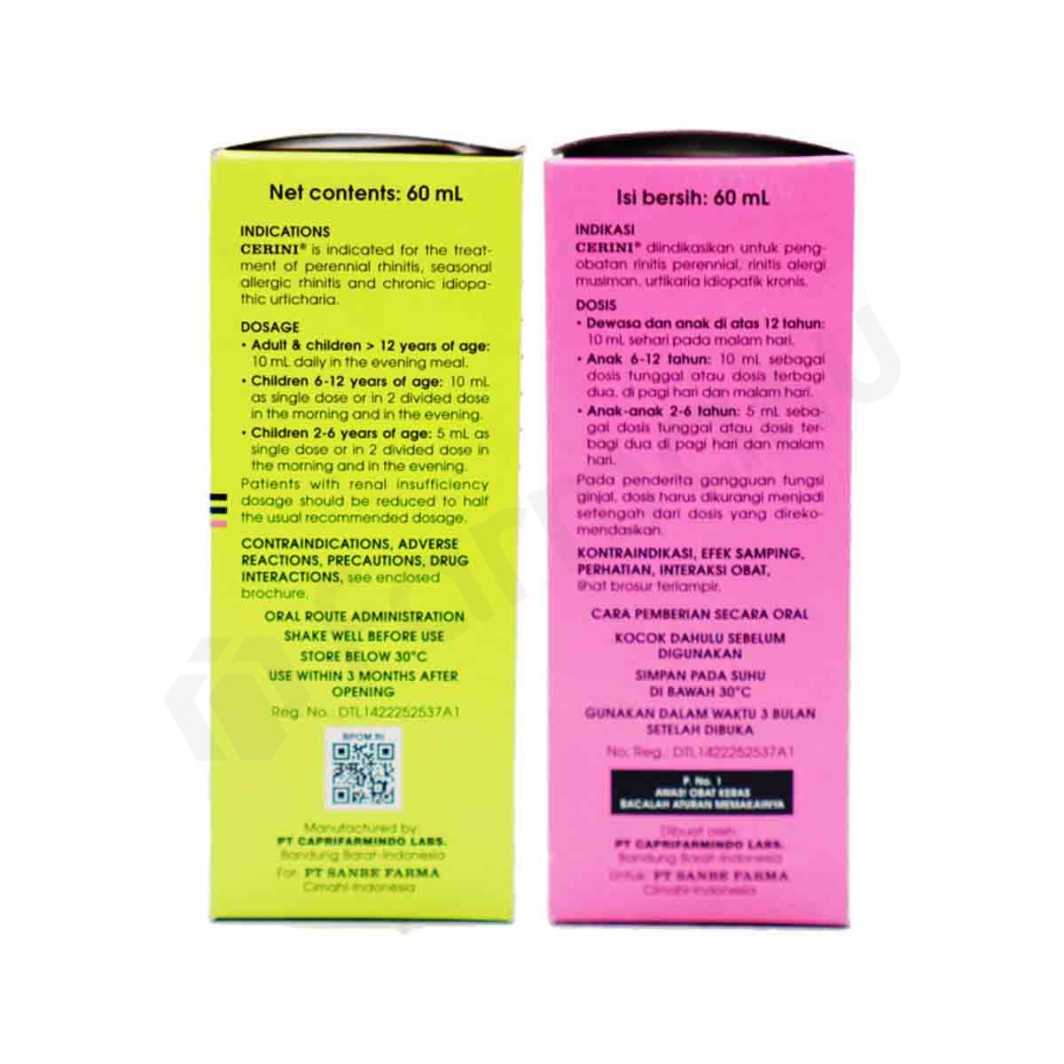 Cerini Sirup 60 ml | Farmaku