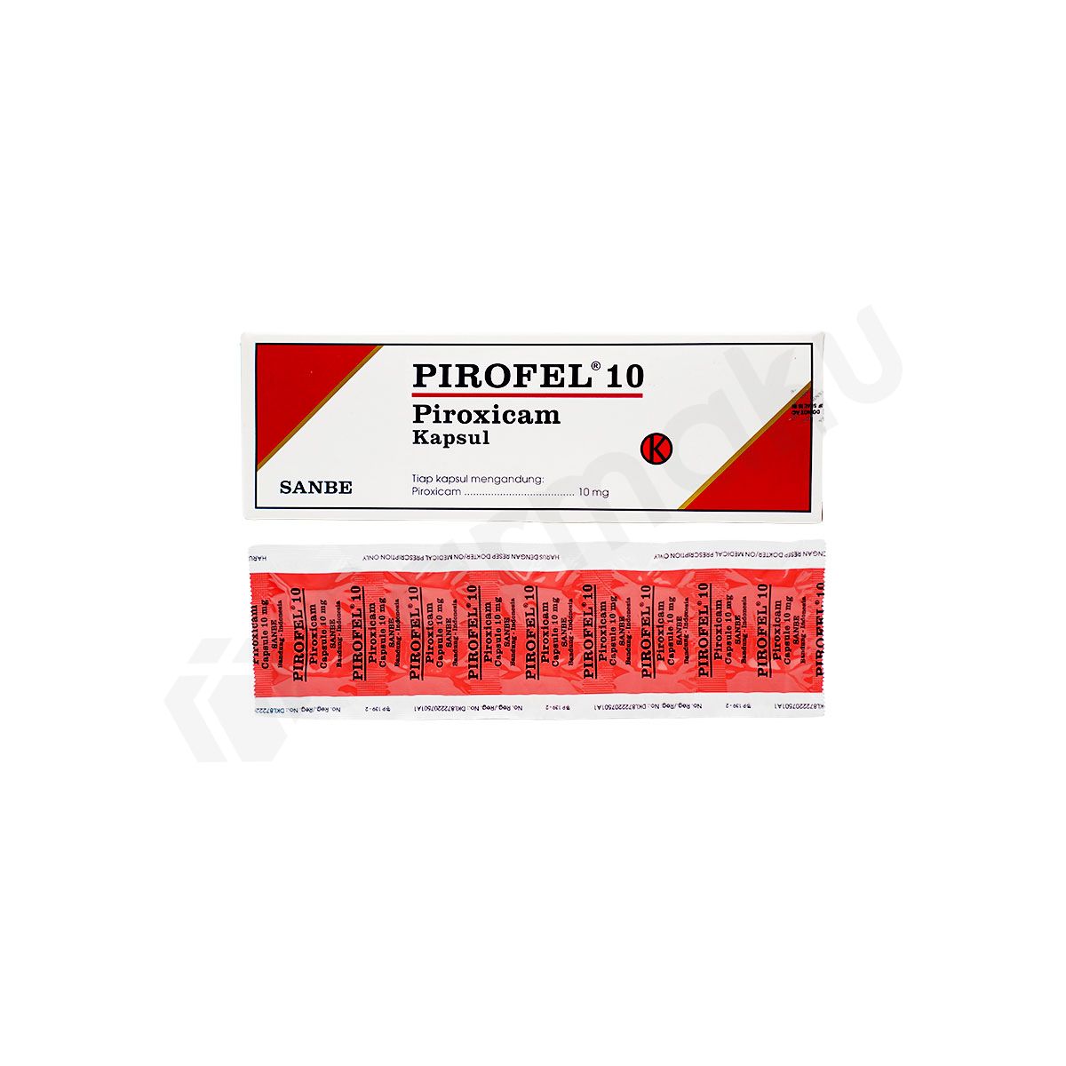 Jual Pirofel 10 Mg Capsule Strip Online Murah | Farmaku
