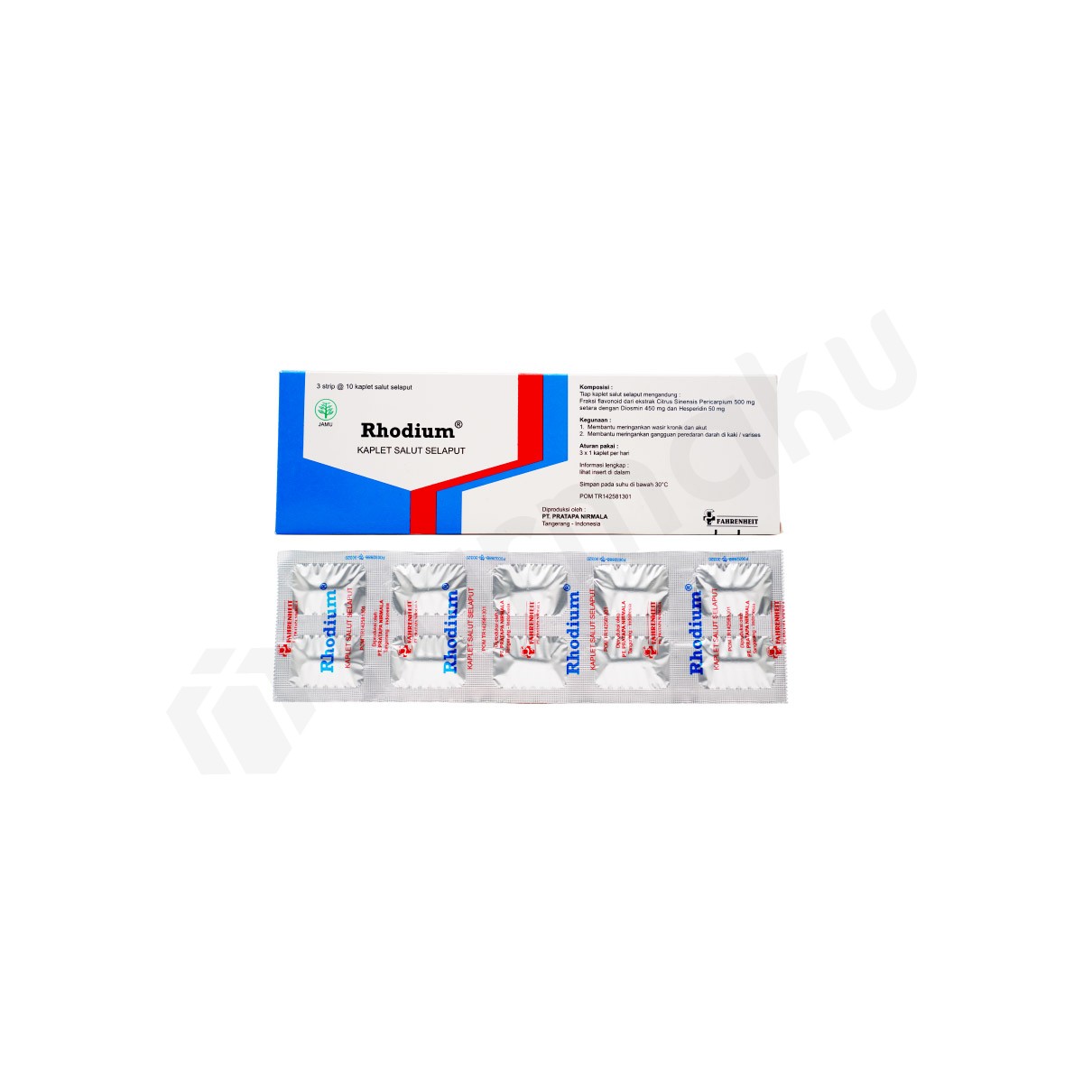Rhodium Strip 10 Tablet | Farmaku