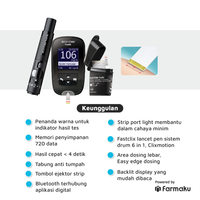 Accu-Chek Guide Pack (Meter + 25S + Pen + Lancet 24S) | Farmaku