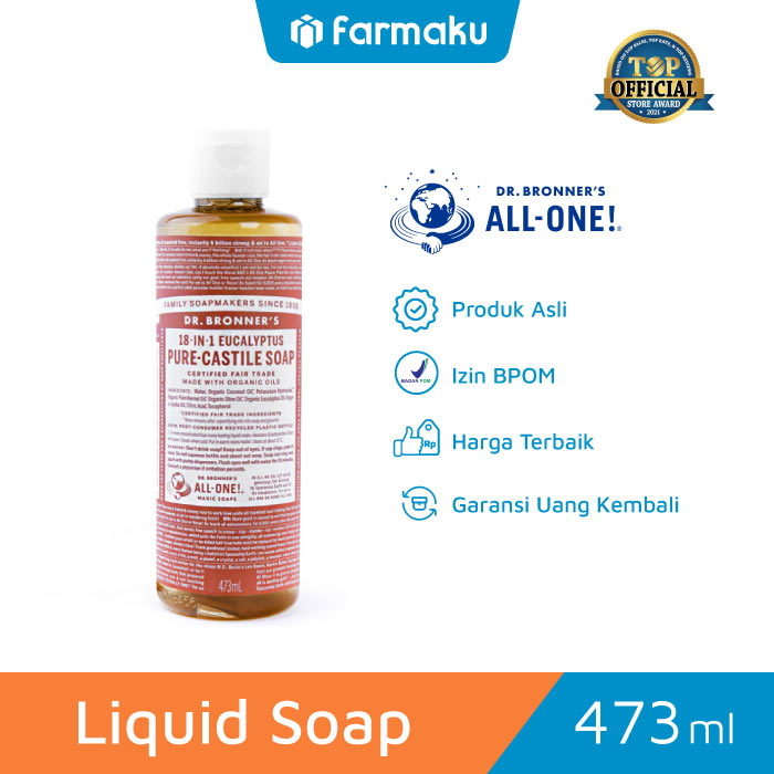 Dr Bronners Pure Castile Liquid Soap Eucalyptus 473 Ml Farmaku