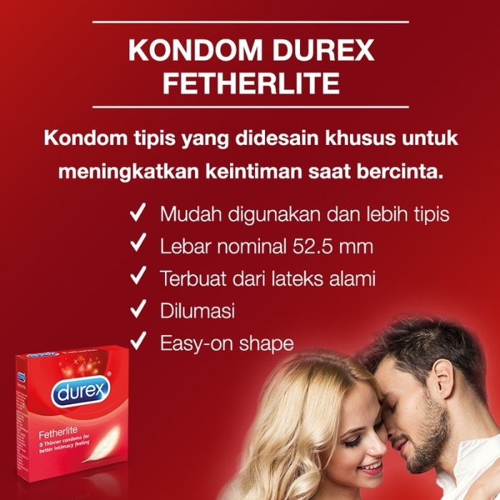 Durex Fetherlite Isi 3 Pcs | Farmaku