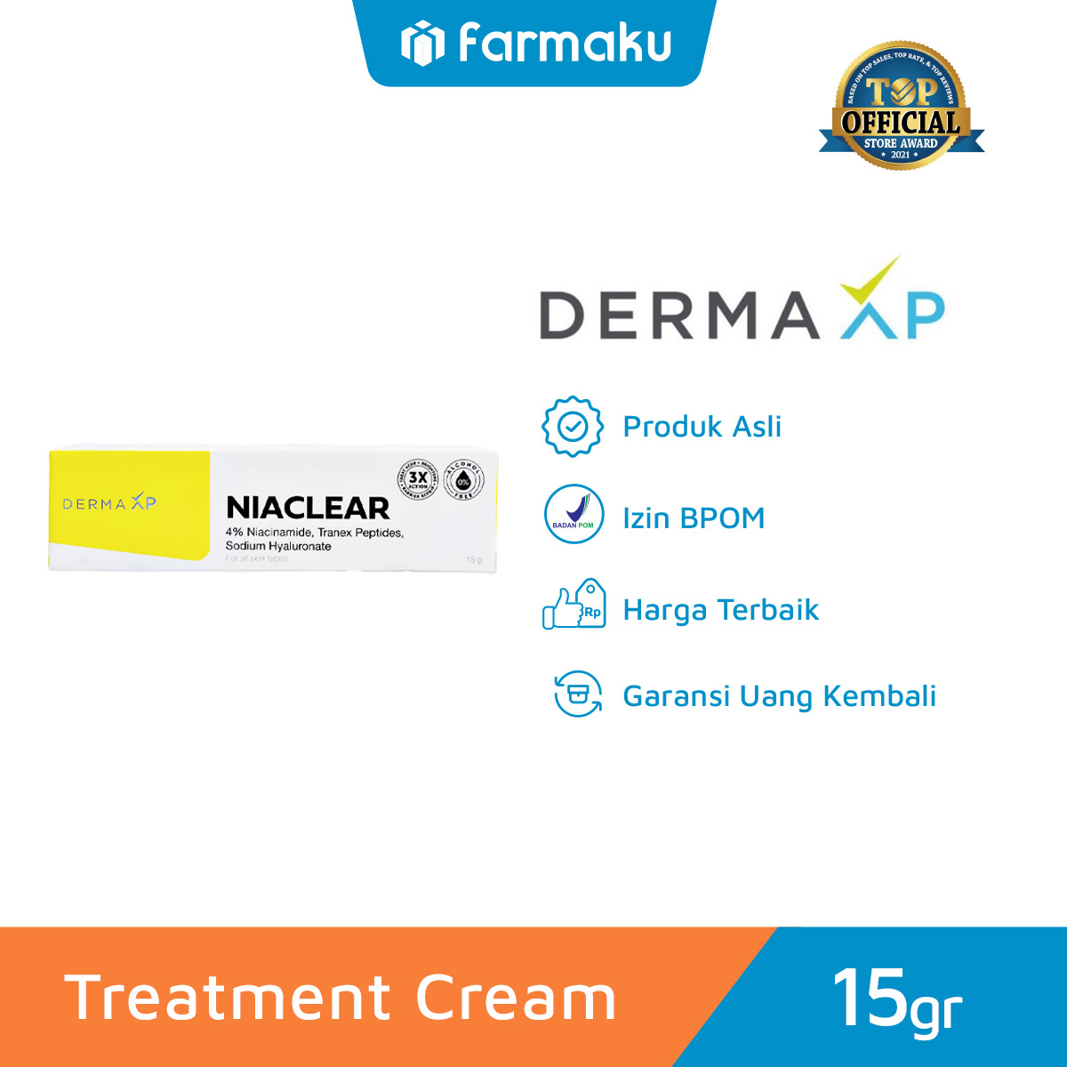 Derma XP Niaclear 15 gr | Farmaku