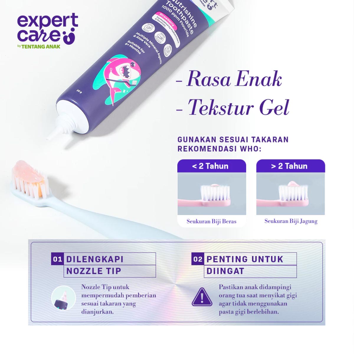 Expert Care Nutrishine Toothpaste Tube 36 gr | Farmaku