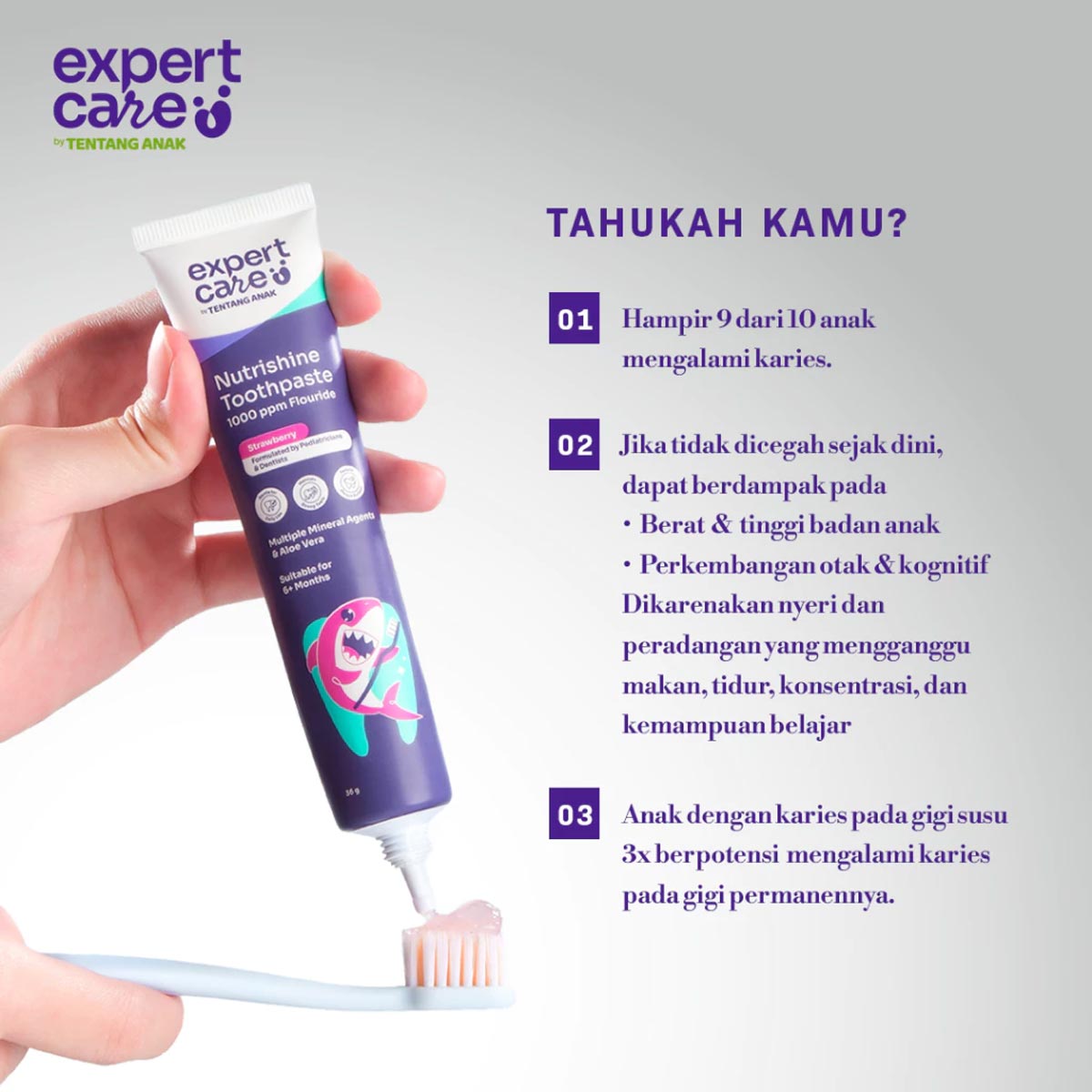 Expert Care Nutrishine Toothpaste Tube 36 gr | Farmaku