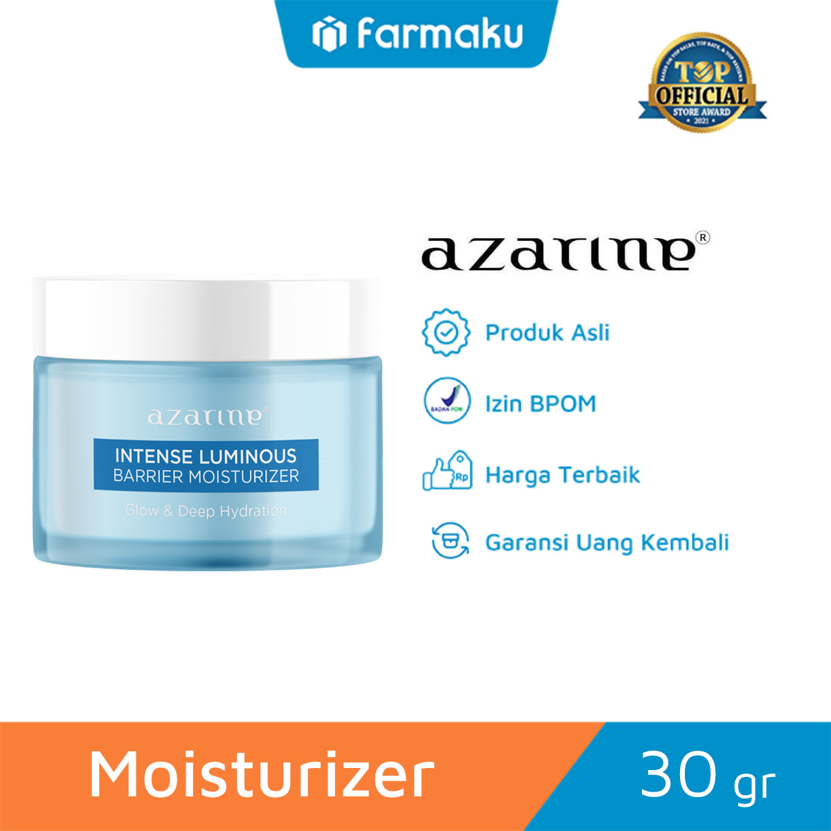 Azarine Intense Luminous Barrier Moisturizer 30 gr | Farmaku Azarine Intense Luminous Barrier Moisturizer 30 gr | Farmaku