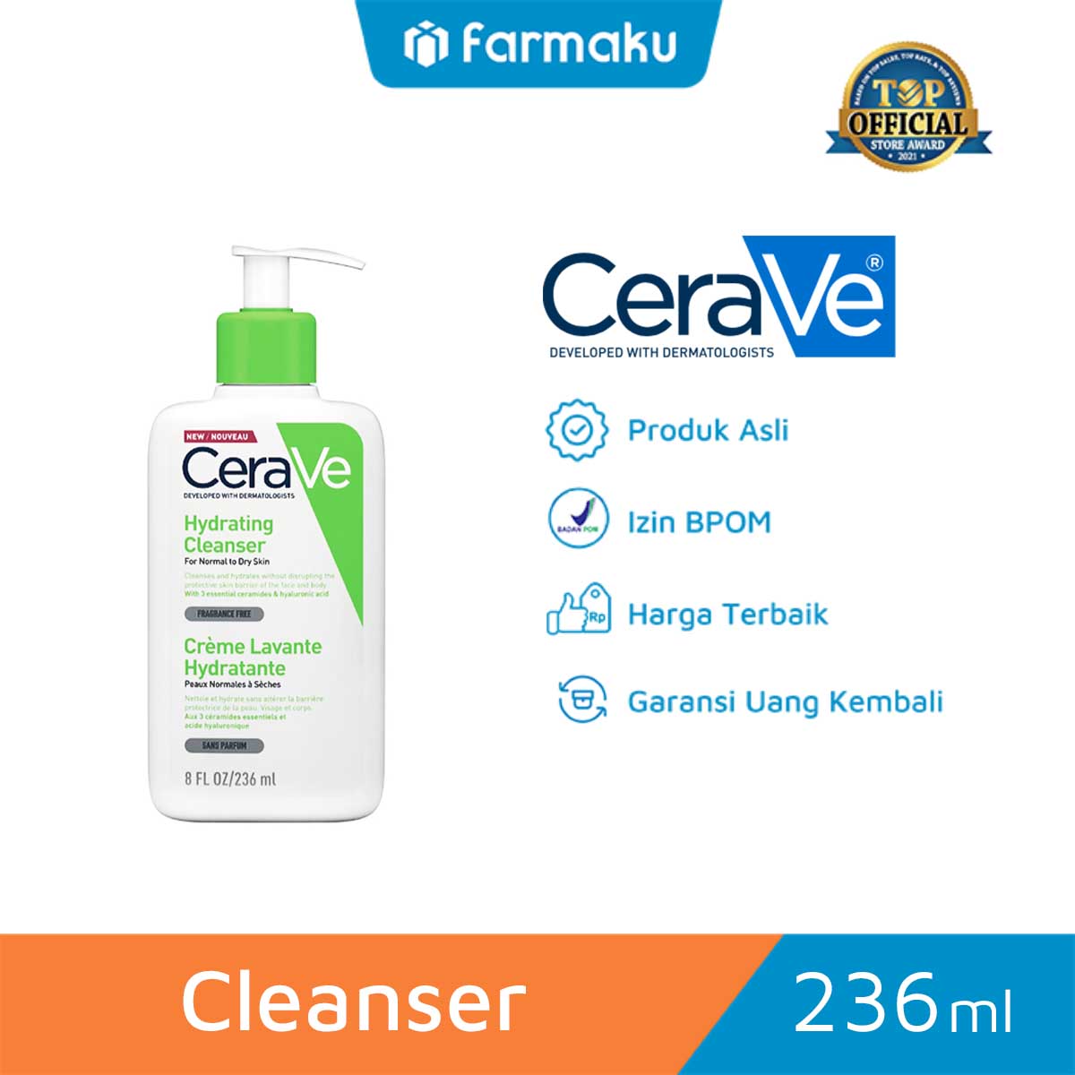 Cerave Hydrating Cleanser Pump 236 Ml Farmaku