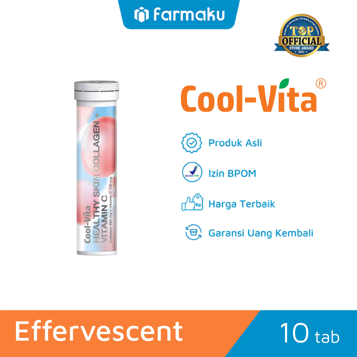 Cool-Vita Effervescent Healthy Skin Collagen + Vitamin C 10 Tablet ... Cool-Vita Effervescent Healthy Skin Collagen + Vitamin C 10 Tablet ...