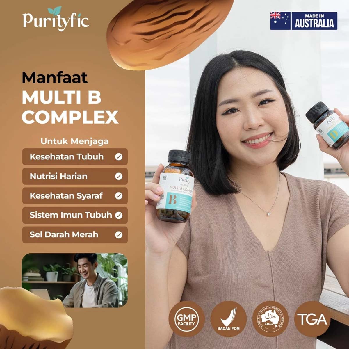 Purityfic Active Multi B Complex 60 Tablet | Farmaku