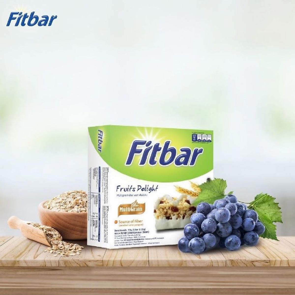 Fitbar Fruit Delight Multigrain Bar 22 gr | Farmaku