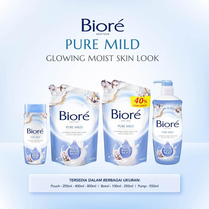 Biore Body Foam Pure Mild Bottle 100 ml | Farmaku