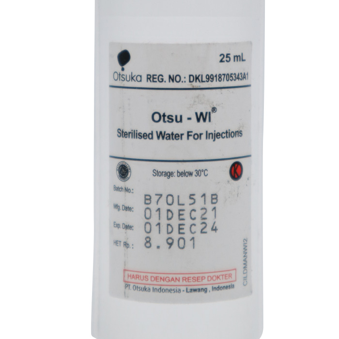 Otsu - WI Water for Injection 25 ml | Farmaku