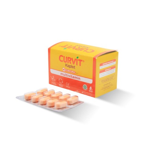 Jual Curvit Kaplet Multivitamin | Farmaku