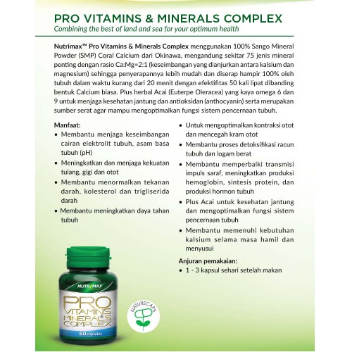 Jual Nutrimax Pro Vitamins Minerals Complex | Farmaku Jual Nutrimax Pro Vitamins Minerals Complex | Farmaku