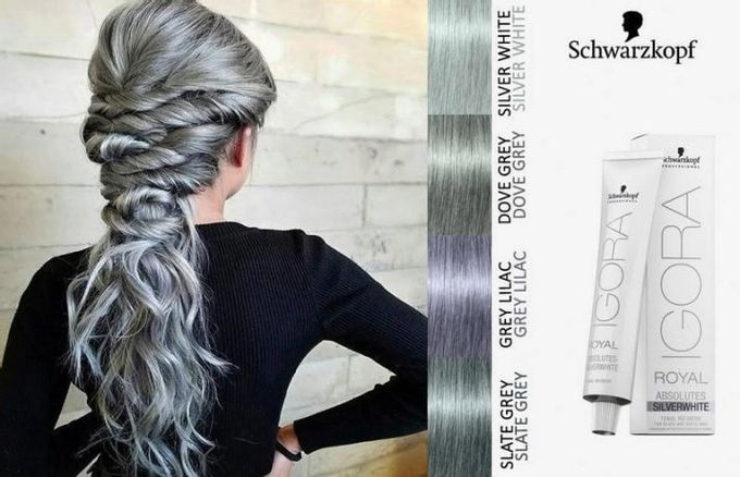Tintes para el cabello gris: una variedad de tonos y recomendaciones de ...