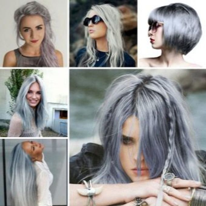 Tintes para el cabello gris: una variedad de tonos y recomendaciones de ...