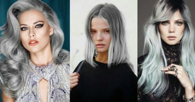 Tintes para el cabello gris: una variedad de tonos y recomendaciones de ...
