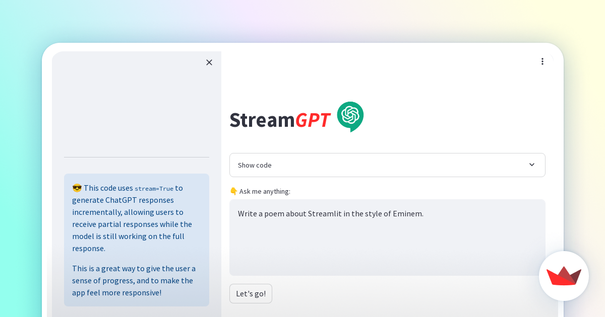 ChatGPT API with Stream option ChatGPT API with Stream option
