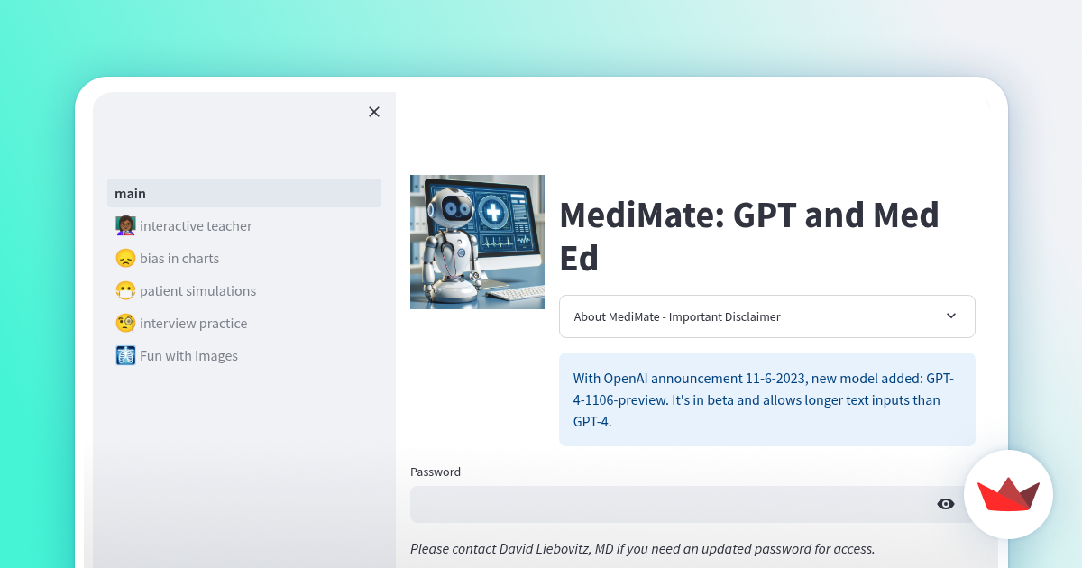 MediMate: GPT and Med Ed