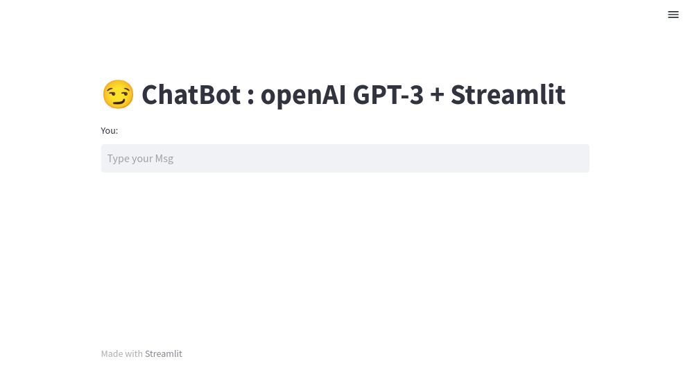 chatbot · Streamlit chatbot · Streamlit