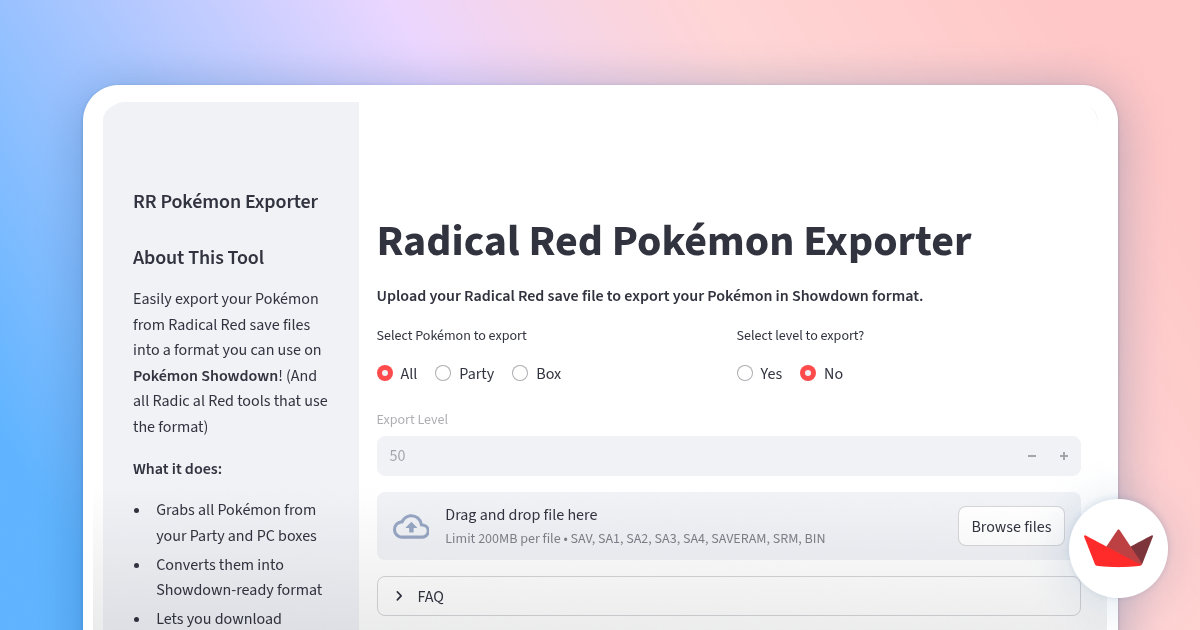 RR Pokémon Exporter